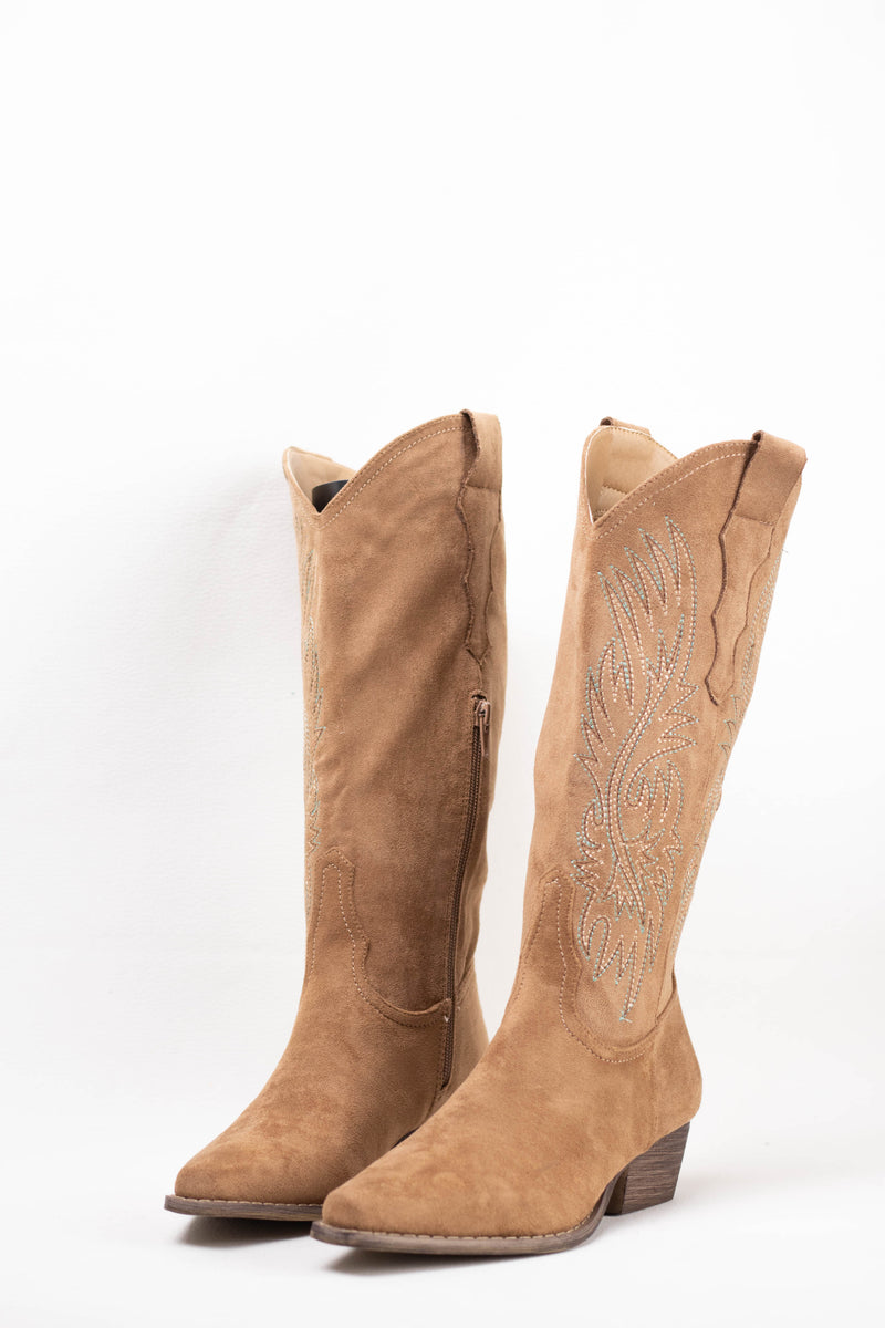 Botas cowboy mujer camperas con cremallera y tacón bajo – Hemera Studios