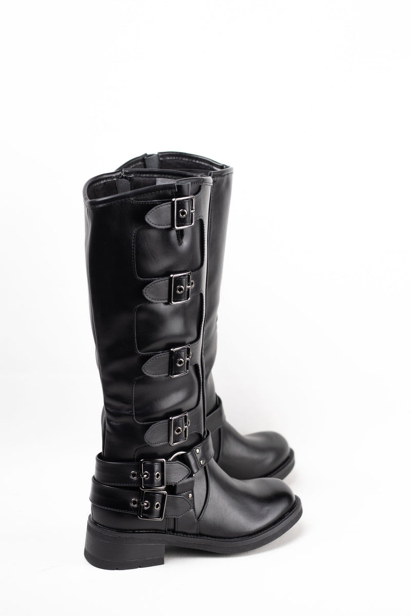 Botas moteras botas biker mujer estilo punk con cremallera – Hemera Studios